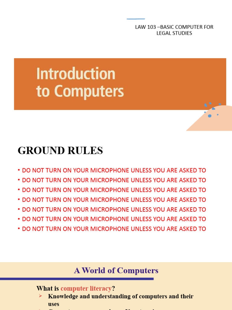 Introduction and History of Computers 2022-2023 Session-1 | PDF | Integrated Circuit | Security