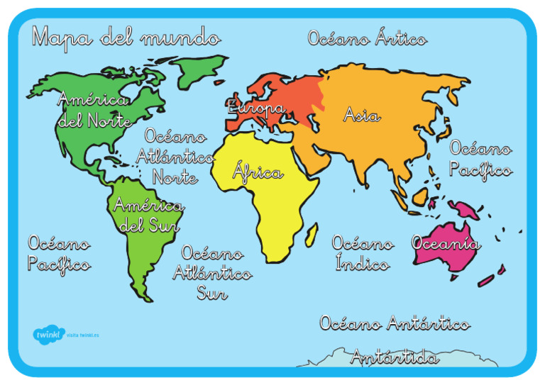 ES T T 11584 Mapa Del Mundo Con Nombres Ver 1 | PDF