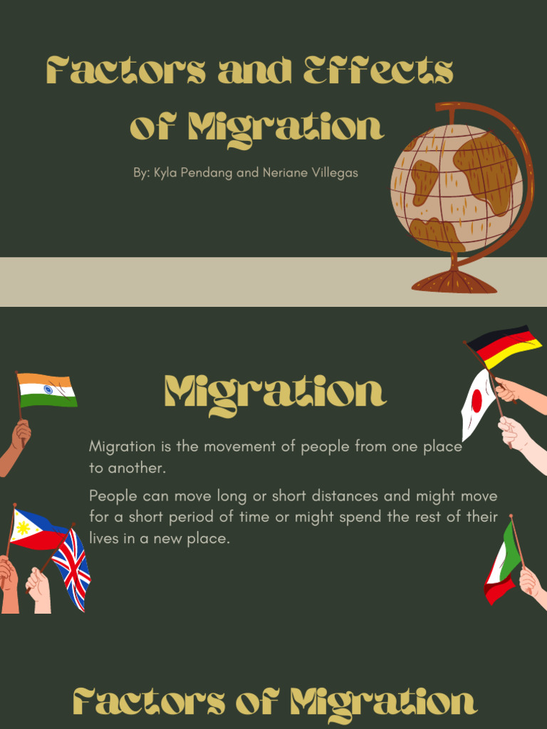 Factors of Migration | PDF | Immigration | Human Migration