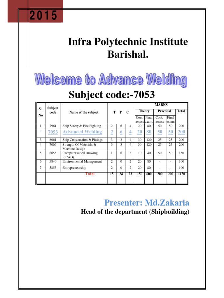 Advance welding | PDF | Materials | Electricity