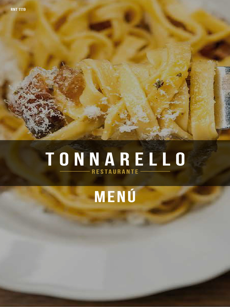 Menu-Tonnarello | PDF | pesto | Cocina occidental