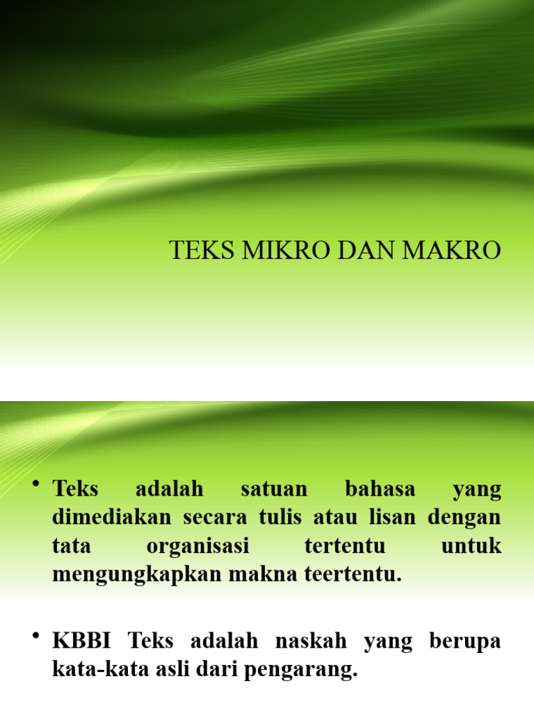 TEKS MIKRO DAN MAKRO | PDF