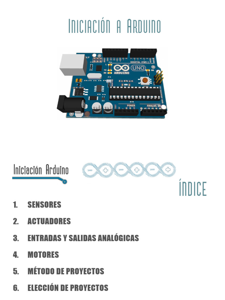 Inicicación A Arduino | PDF | Pantalla de cristal líquido | Sensor