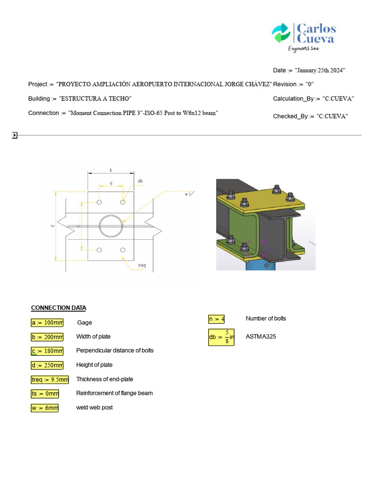 A.2 MC Conexion PIPE A W6x22 | PDF | Steel | Applied And ...