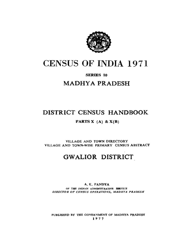 1971 Gwa | PDF | Census