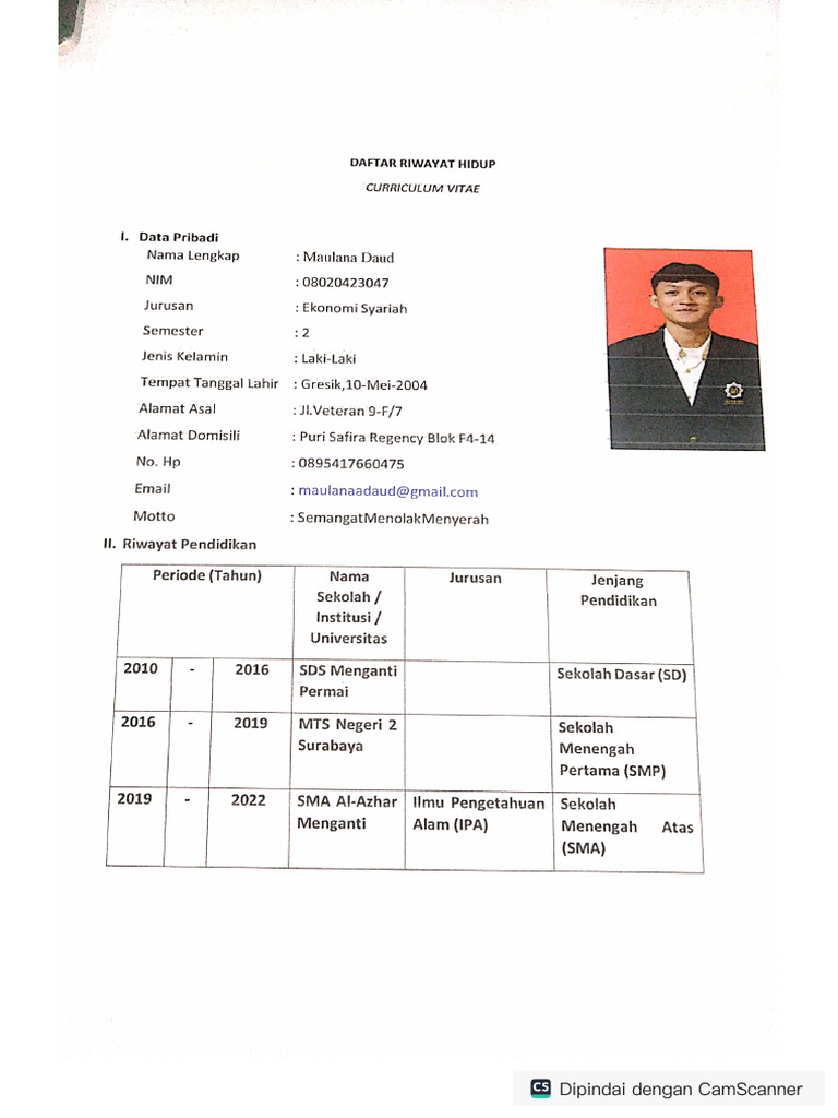 Scan CV Hima | PDF
