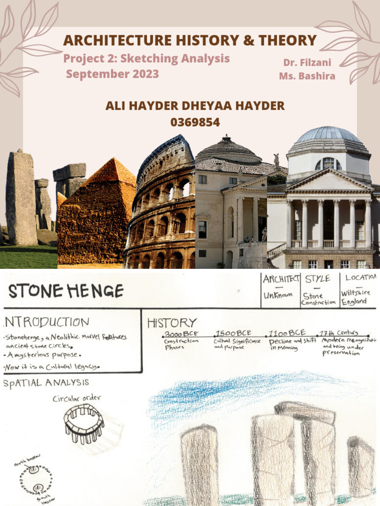 Architecture History & Theory: Ali Hayder Dheyaa Hayder 0369854 | PDF