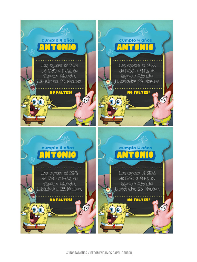 Kit Bob Esponja | PDF