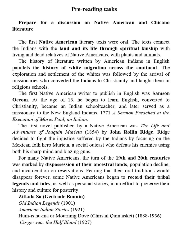 Native American Literature | PDF | Chicano