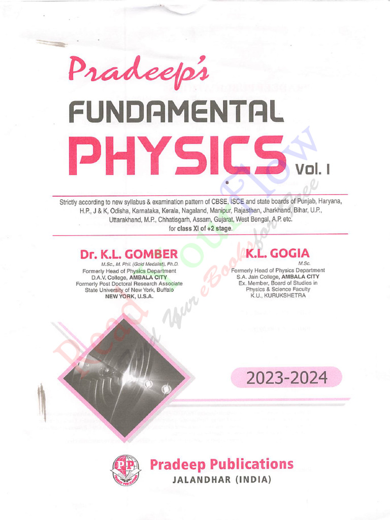 Phy Class 11 Vol 1 | PDF | Gases | Euclidean Vector