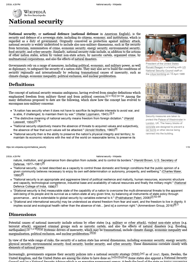 National Security | PDF | National Security | Computer Security