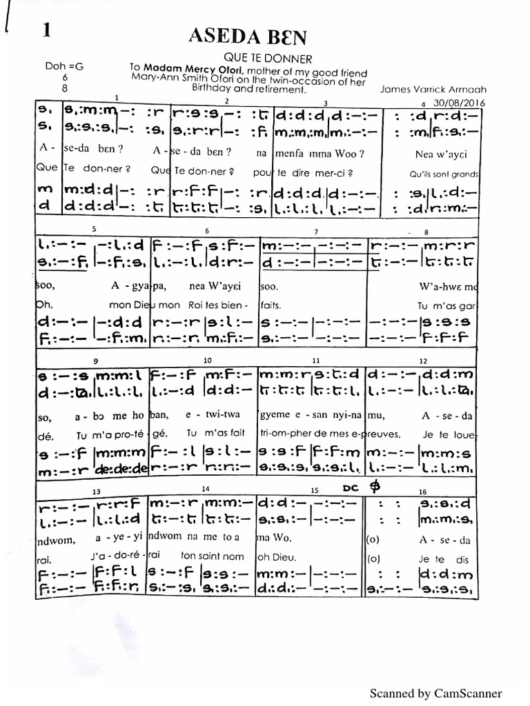 Aseda Ben by JVA Tonic | PDF