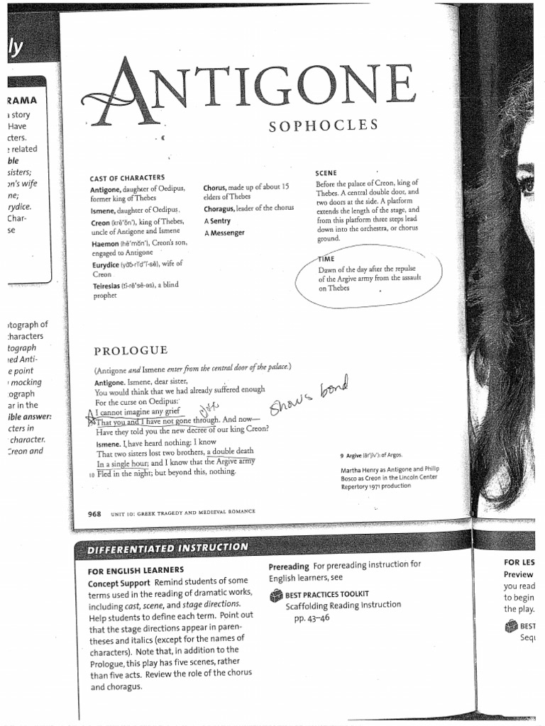 Antigone Teachers Notes | PDF