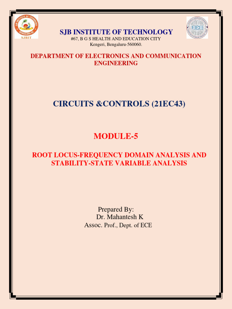 CC Mod5 | PDF | Stability Theory | Control Theory