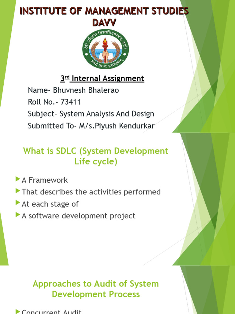 3rd Internal System Analysis and Design Assignment | PDF | Software Development Process ...