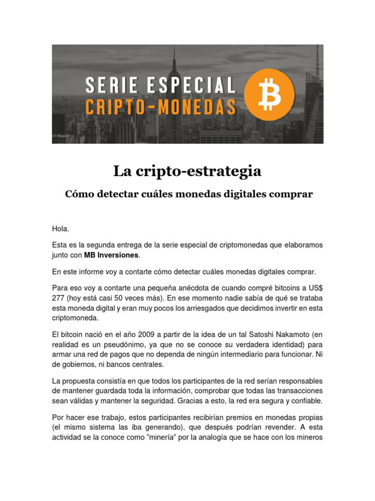 #2 - La Cripto Estrategia | PDF | Bitcoin | Criptomoneda