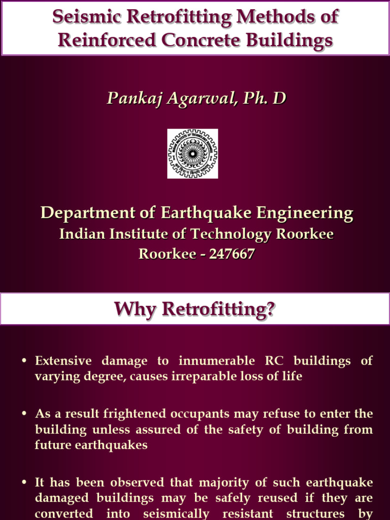 Seismic Retrofitting | PDF | Beam (Structure) | Concrete