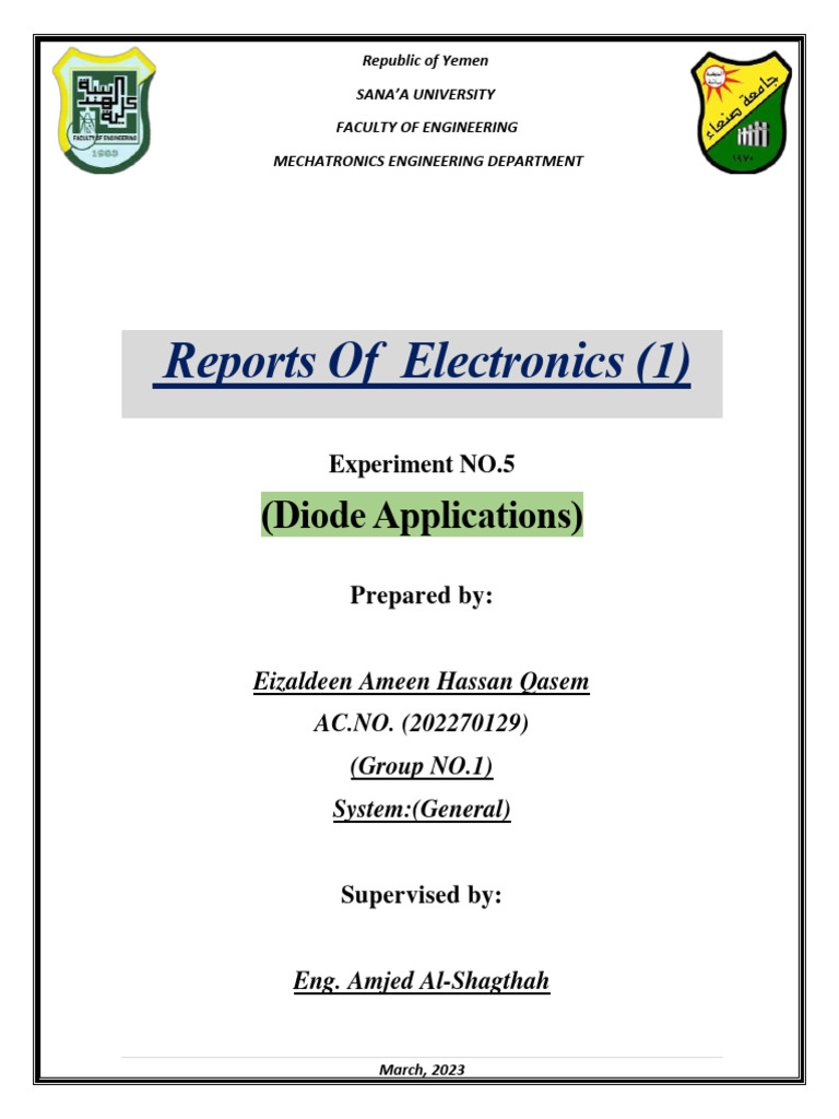 Diode Applications | PDF | Electrical Network | Electric Power