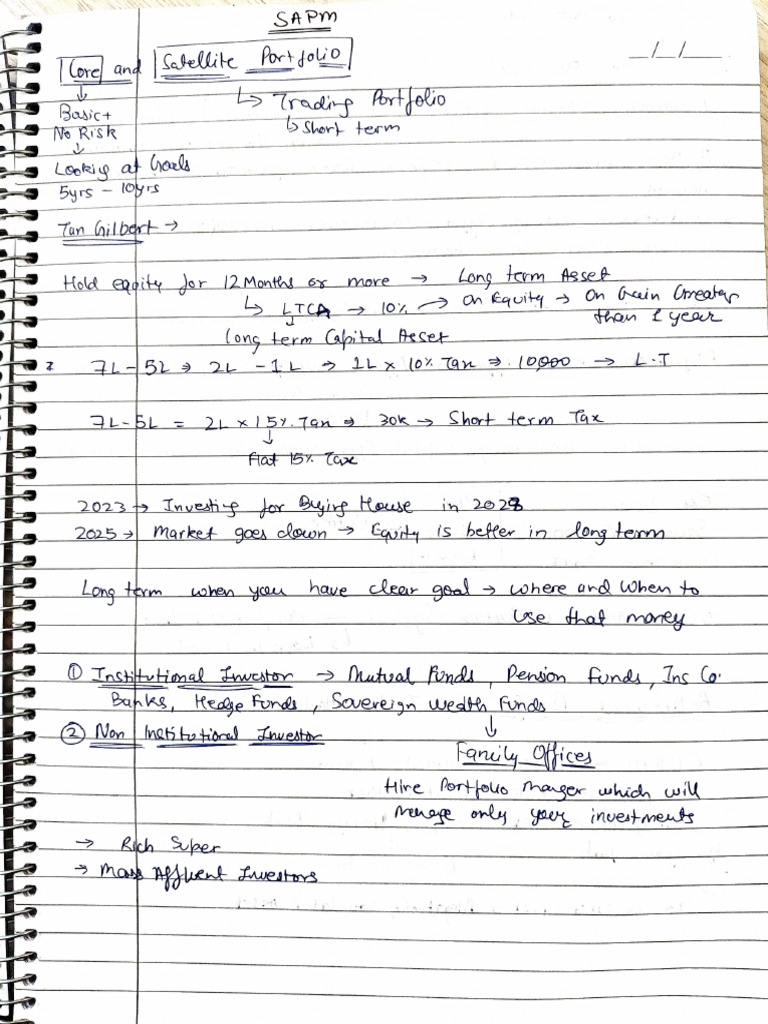 SAPM Midterm Notes | PDF SAPM Midterm Notes | PDF