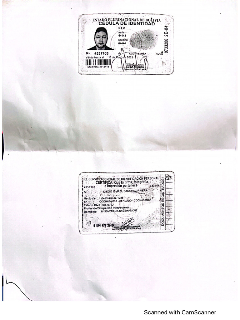 Fotocopia de Carnet | PDF