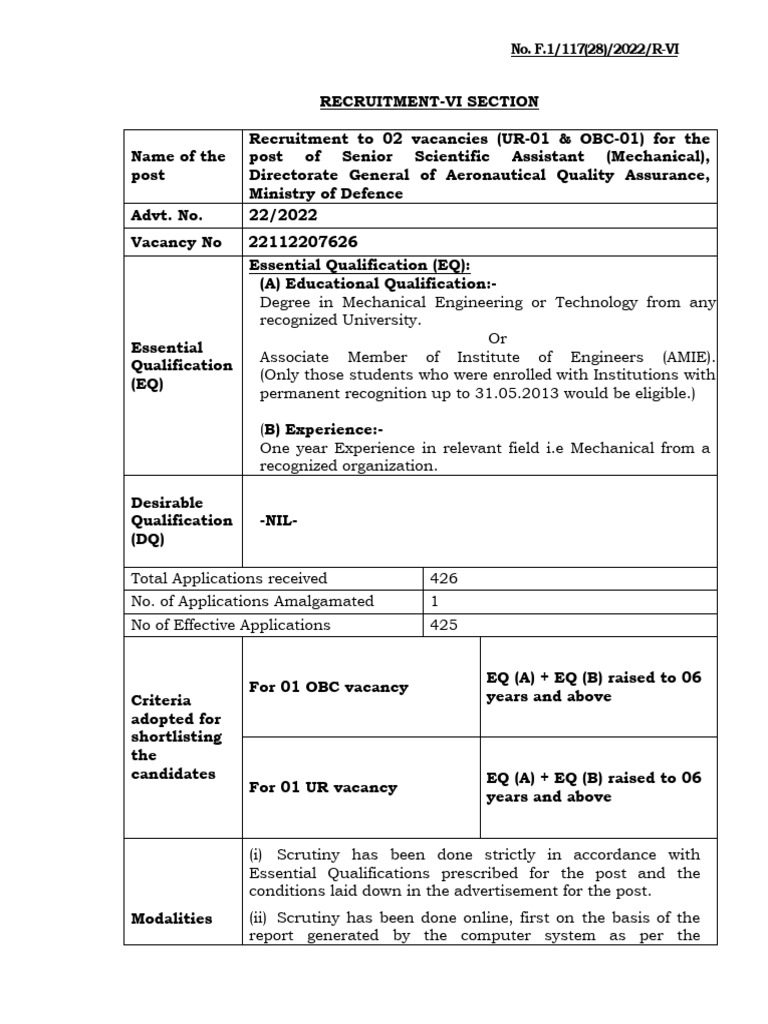 02 Ssa Mech Dgaqa Scru Eng 15062023 | PDF