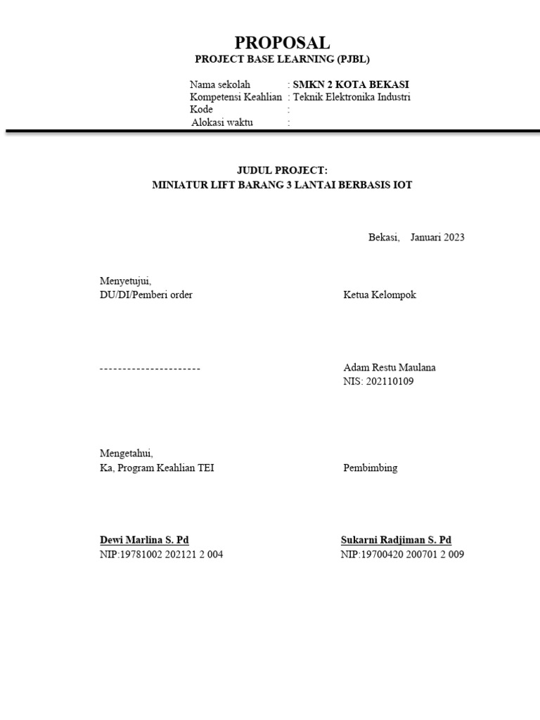 Contoh Proposal | PDF