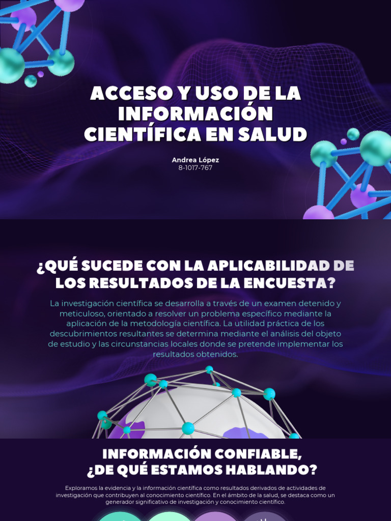 Acceso y Uso de La Información Científica en Salud | PDF | Conocimiento ...