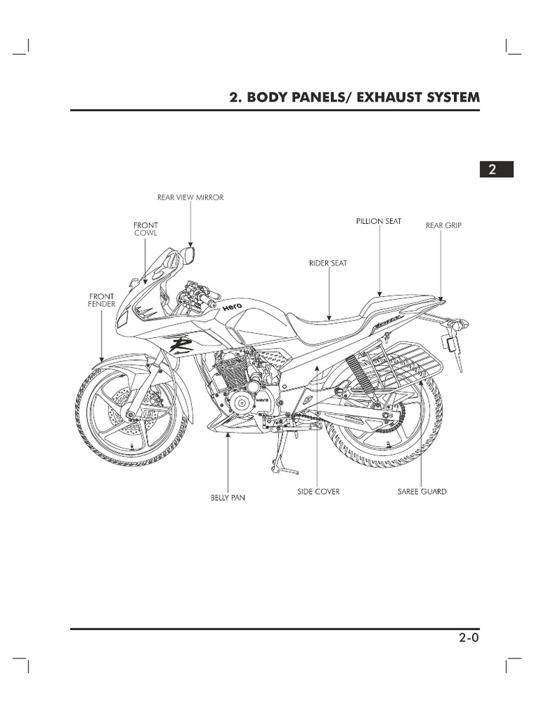 02 - Frame Body Panels & Exhaust System | PDF | Screw | Nut (Hardware)