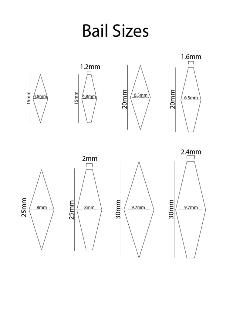 Bail Size Chart Overview | PDF