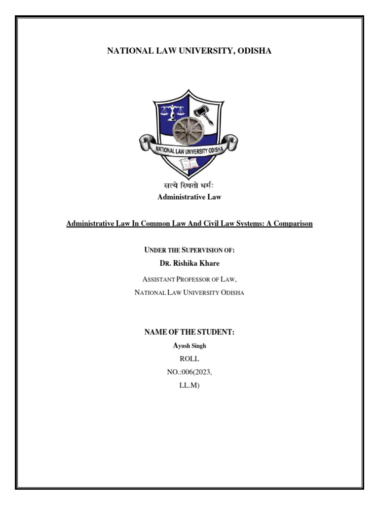 Administrative Law Project | PDF | Common Law | Administrative Law