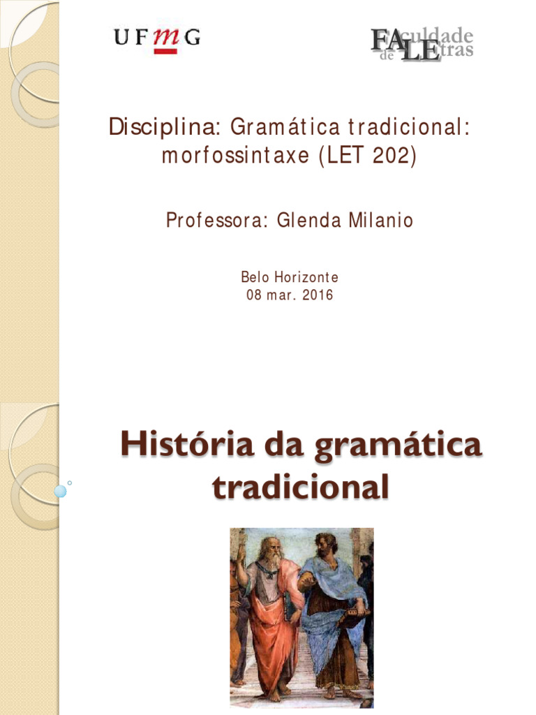 Historia Da Gramatica Tradicional 08-03 | PDF | Gramática | Renascimento