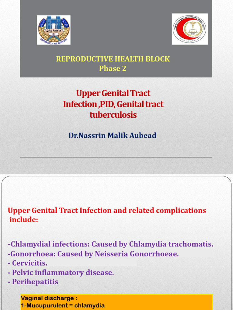 Upper Genital Tract Infection (PID) | PDF | Causes Of Death | Public Health