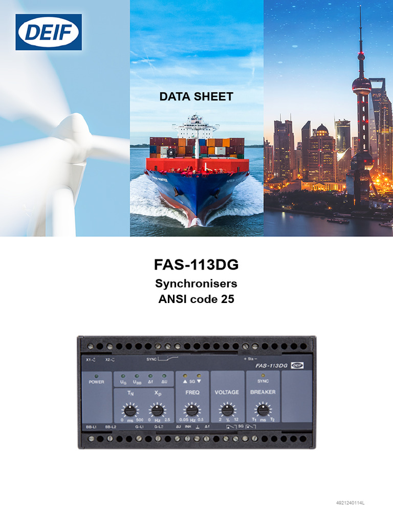 Fas 113dg Data Sheet 4921240114 Uk | PDF | Relay | Alternating Current