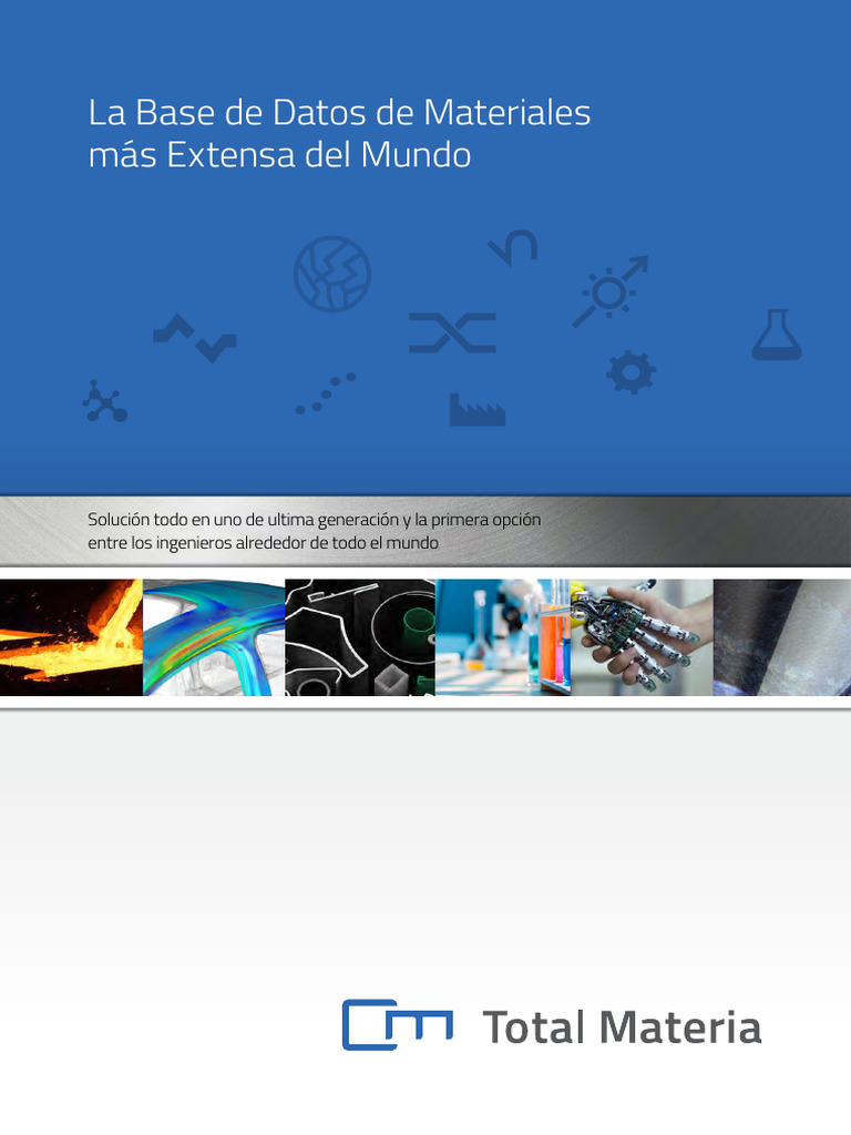 Total Materia brochure_Sp | PDF | Deformación (ingeniería) | Fatiga (material)