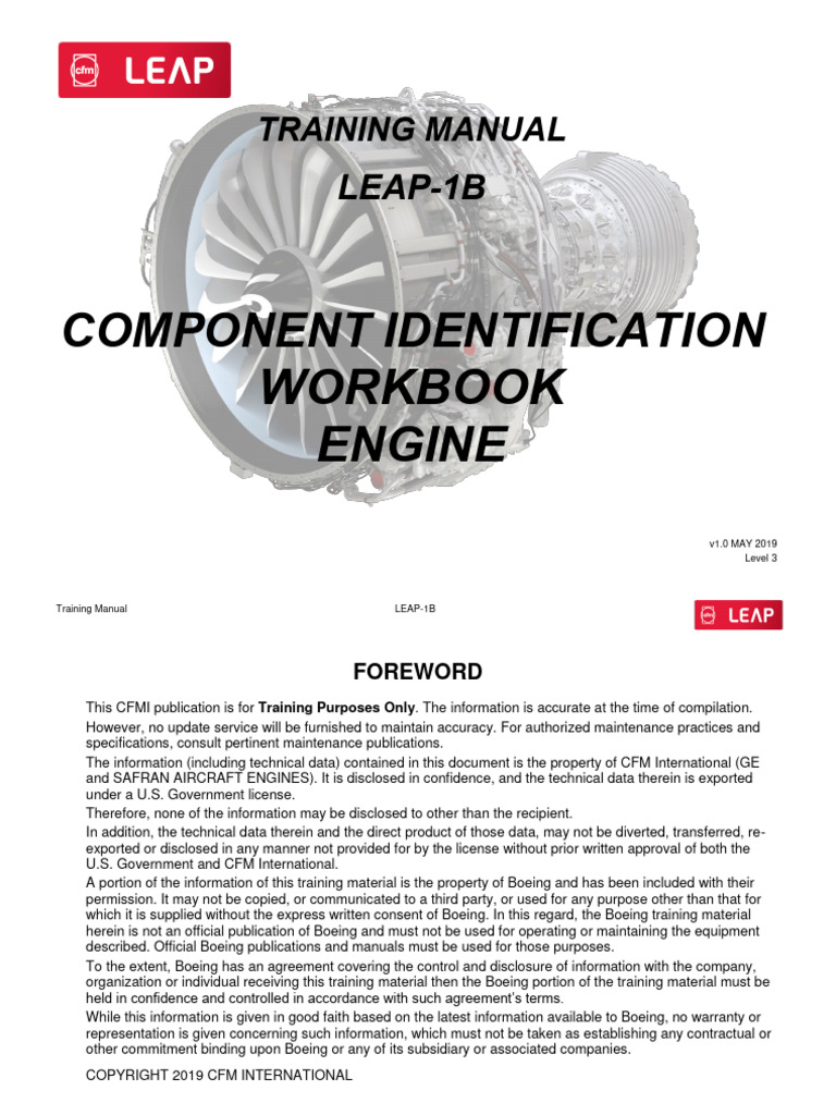 CFM Doc Leap 1B Cid Eng Eb 3 V1 | PDF | Valve | Engines