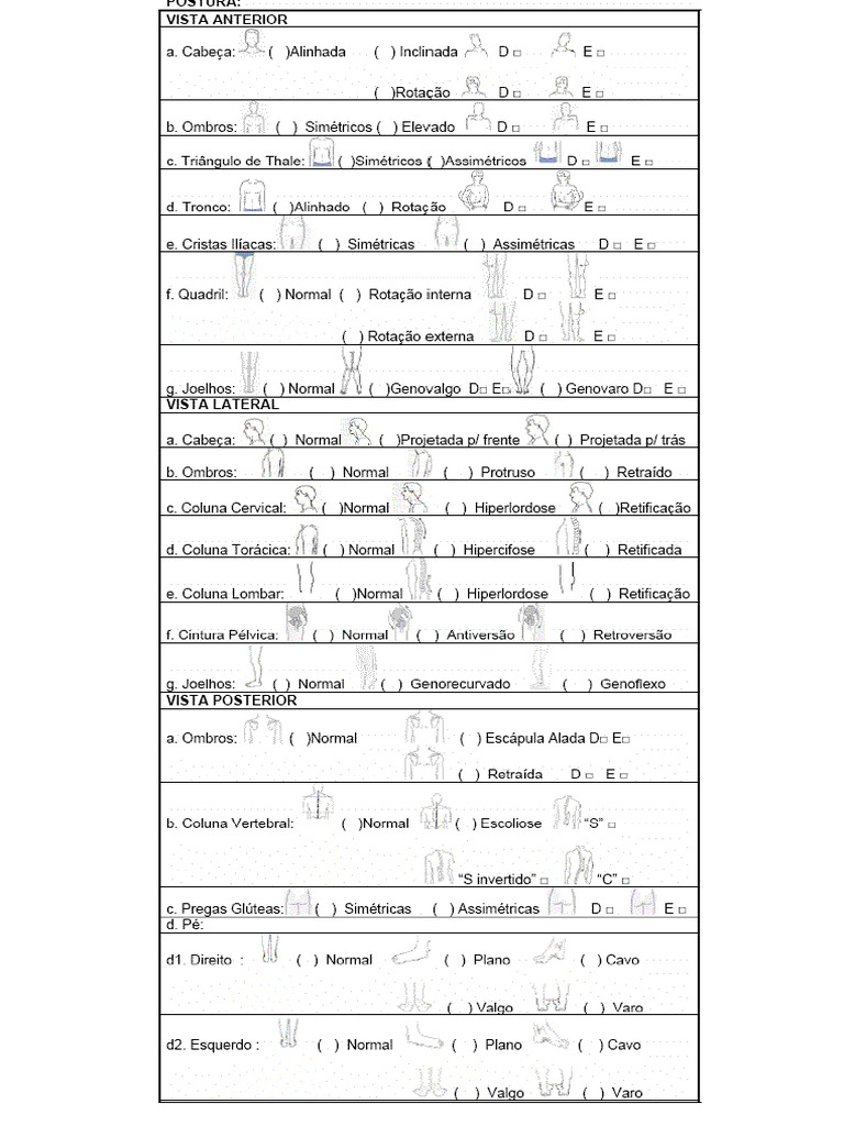 Escala Postural | PDF