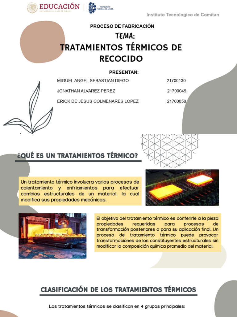 Tratamiento Termico de Recocido | PDF | Tratamiento a base de calor | Rieles