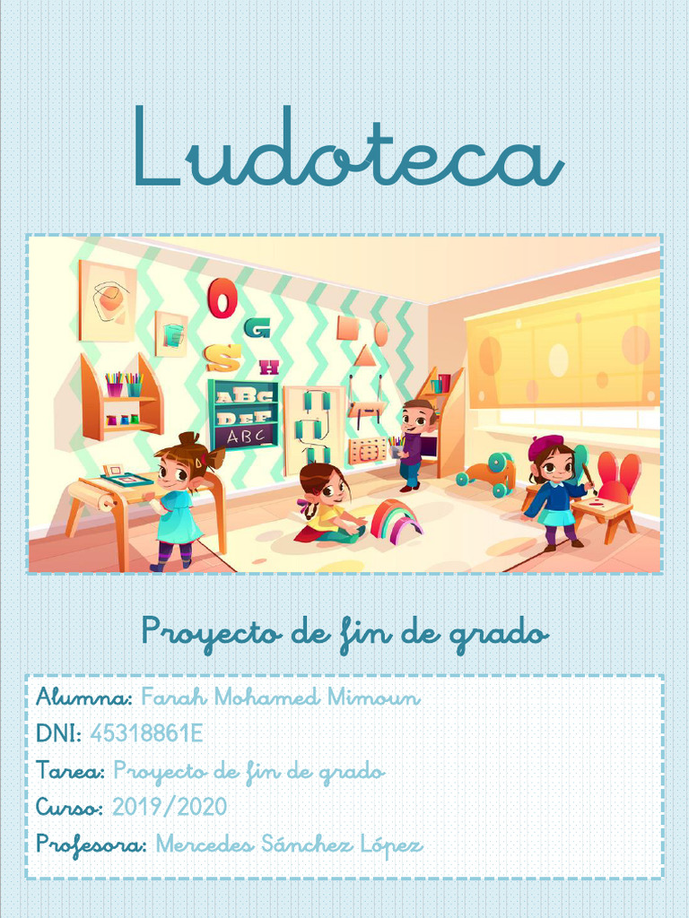 Proyecto de Ludoteca Infantil en Melilla | PDF | Evaluación | Aprendizaje