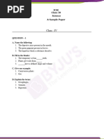 Class 4 Question Paper Science Set 1 | PDF | Water | Natural Environment