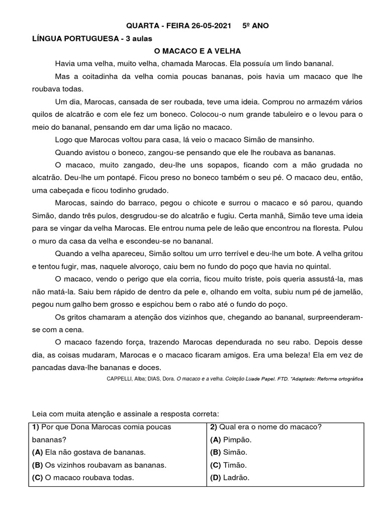 Atividades 5ano 26 05 2021 | Download grátis PDF | Cor | Percepção visual