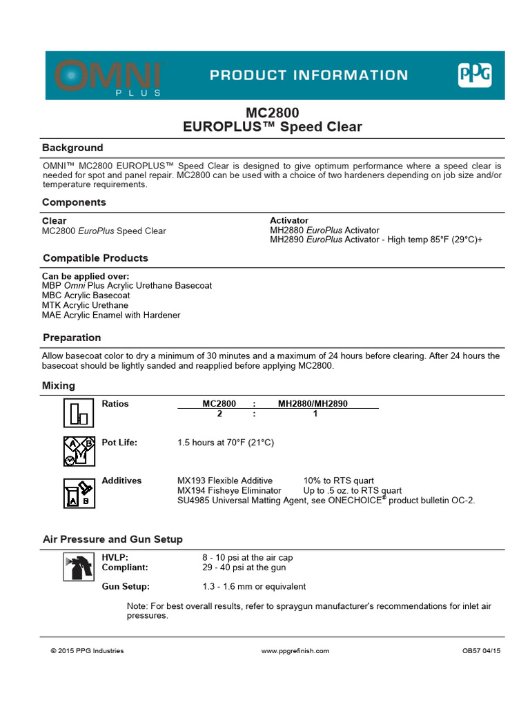 Ob57 Mc2800 Europlus Speed Clear 04 15 | PDF | Secondary Sector Of The ...