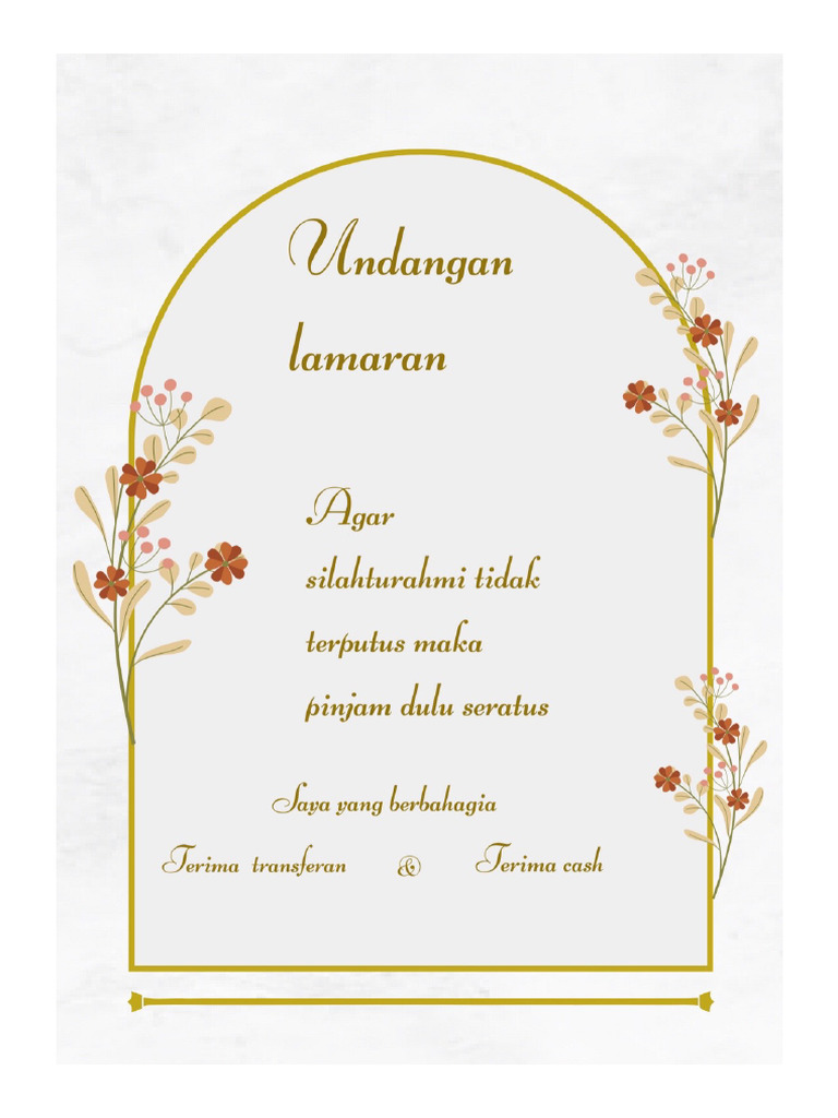 Undangan Lamaran | PDF