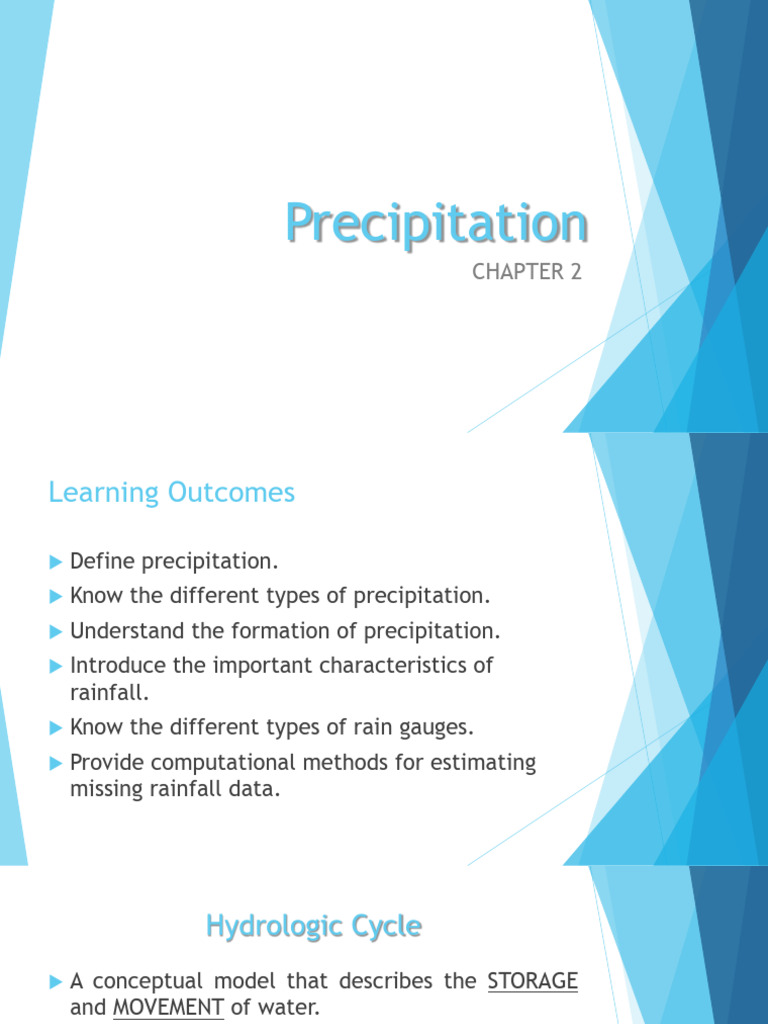 Chapter 2 Precipitation | PDF | Precipitation | Fog