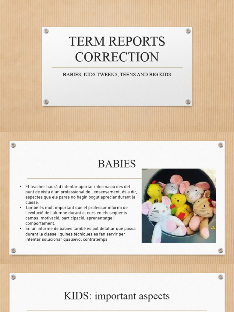 Term Reports Correction 23 24 | PDF