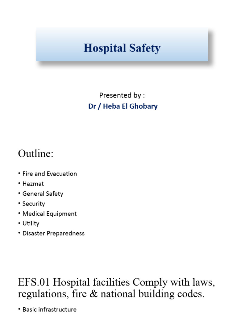 Hospital Safety28jan2024 | PDF | Dangerous Goods | Emergency Evacuation