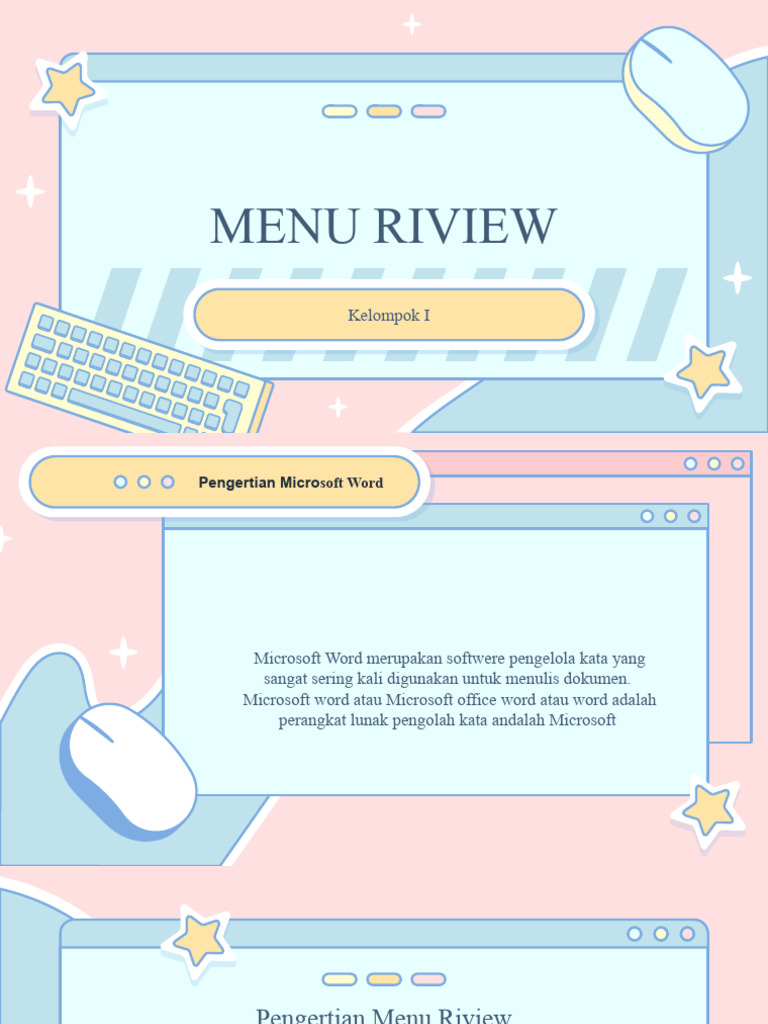 Panduan Menu Review Microsoft Word | PDF