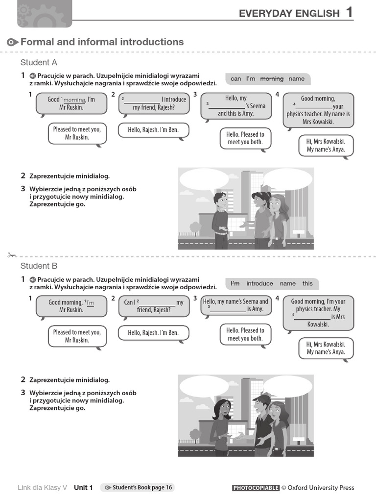 Link L5 U1 Everyday English Ws | PDF