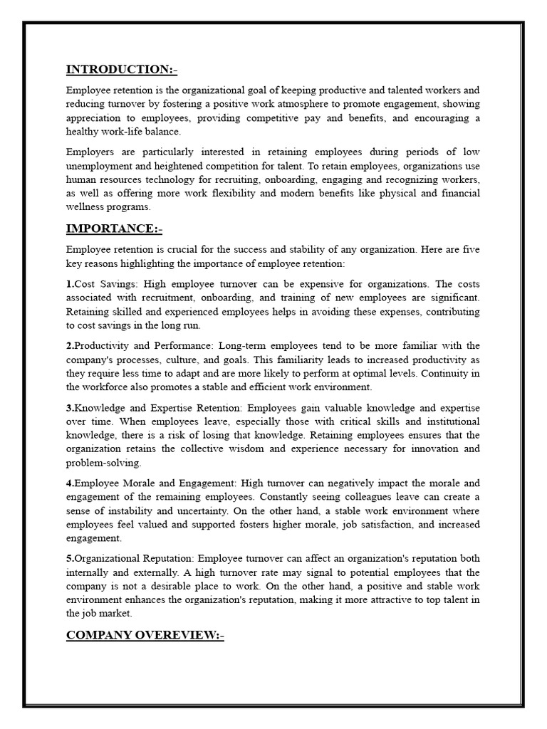 Rudra Synopsis For Dissertation | Download Free PDF | Employee ...