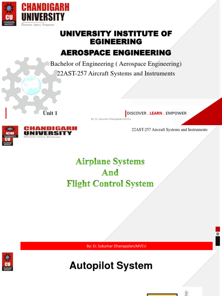 PPT-UNIT-1 L-7 to 8 | PDF | Avionics | Systems Engineering