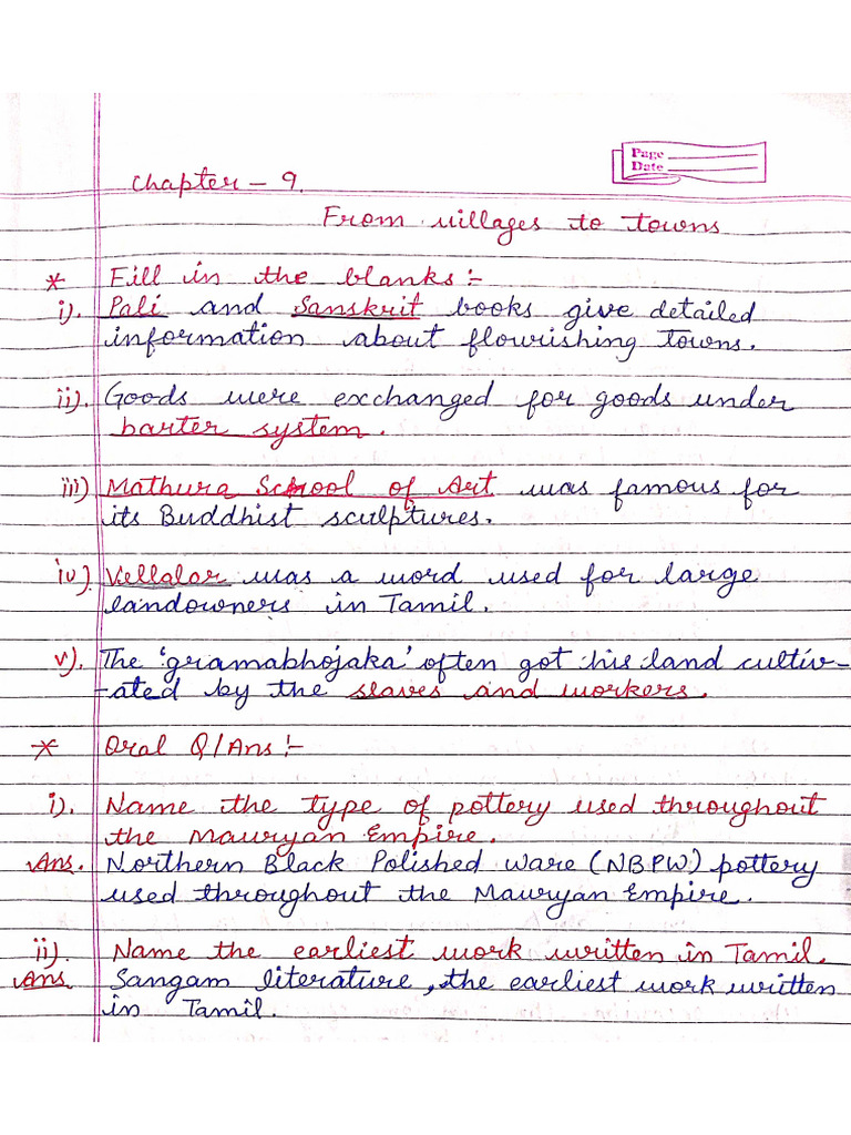 Class 6th S.ST (History Chapter - 9) | PDF
